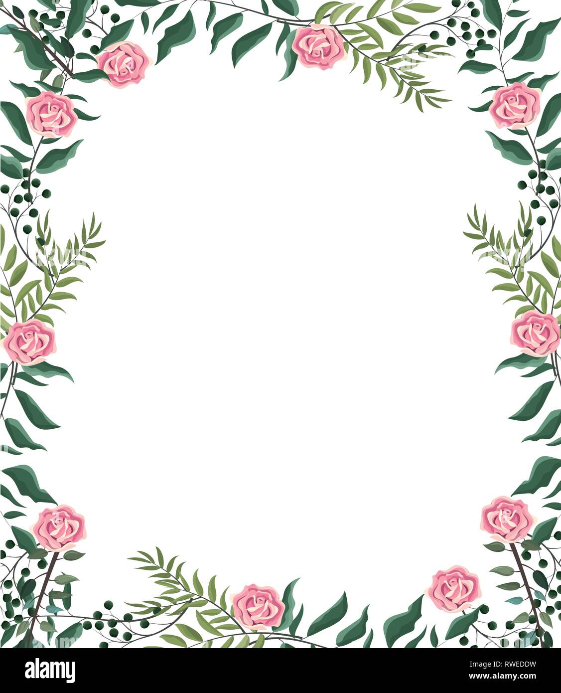 Spring floral frame Stock Vector Image & Art - Alamy