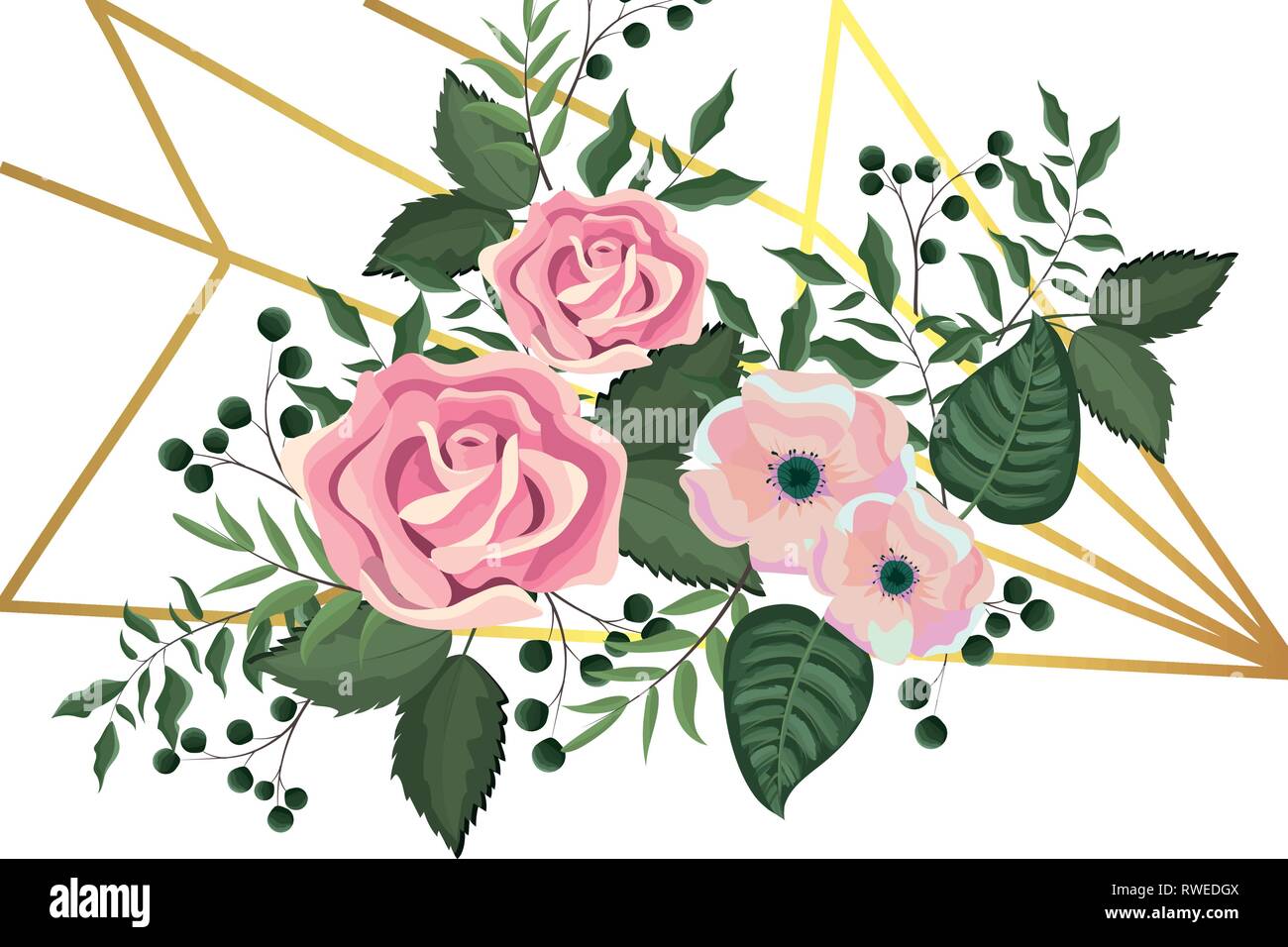 Spring floral frame Stock Vector Image & Art - Alamy