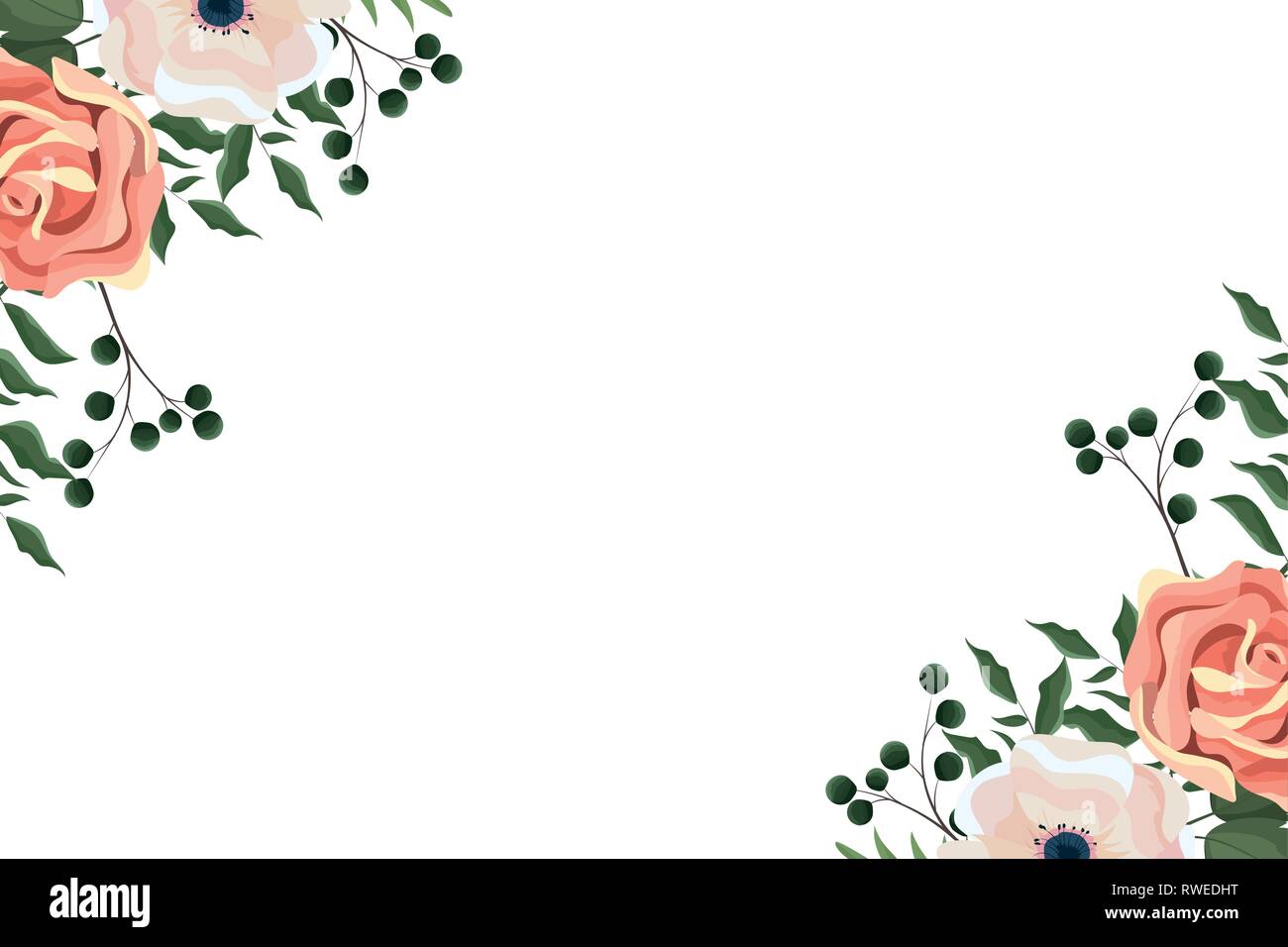 Spring floral frame Stock Vector Image & Art - Alamy