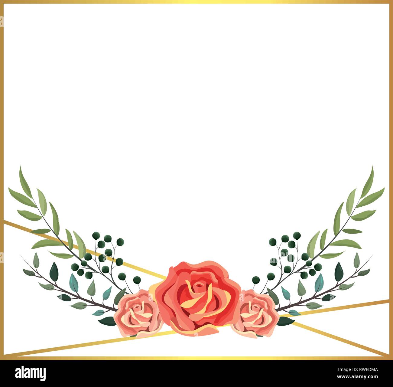 Spring floral frame Stock Vector Image & Art - Alamy