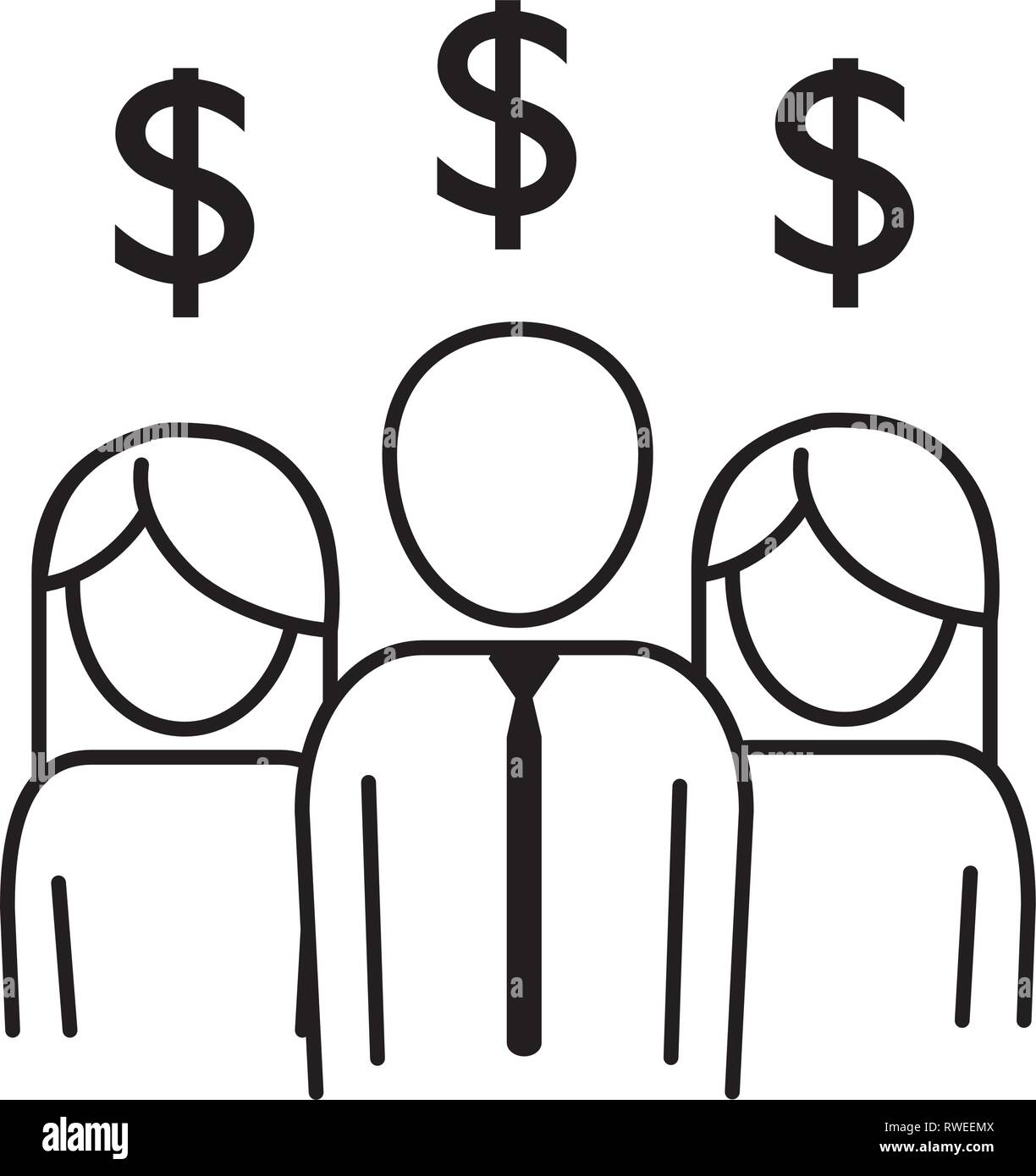 people pictogram saving money Stock Vector Image & Art - Alamy