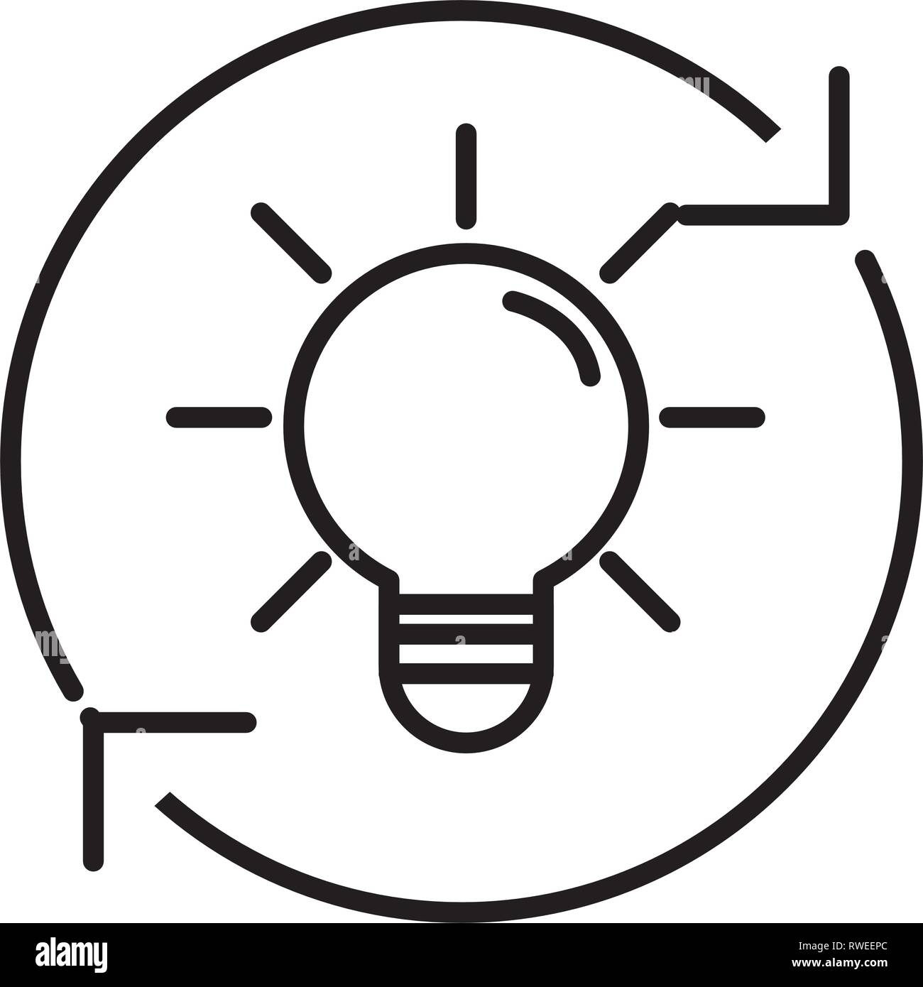 light bulb idea cartoon Stock Vector Image & Art - Alamy