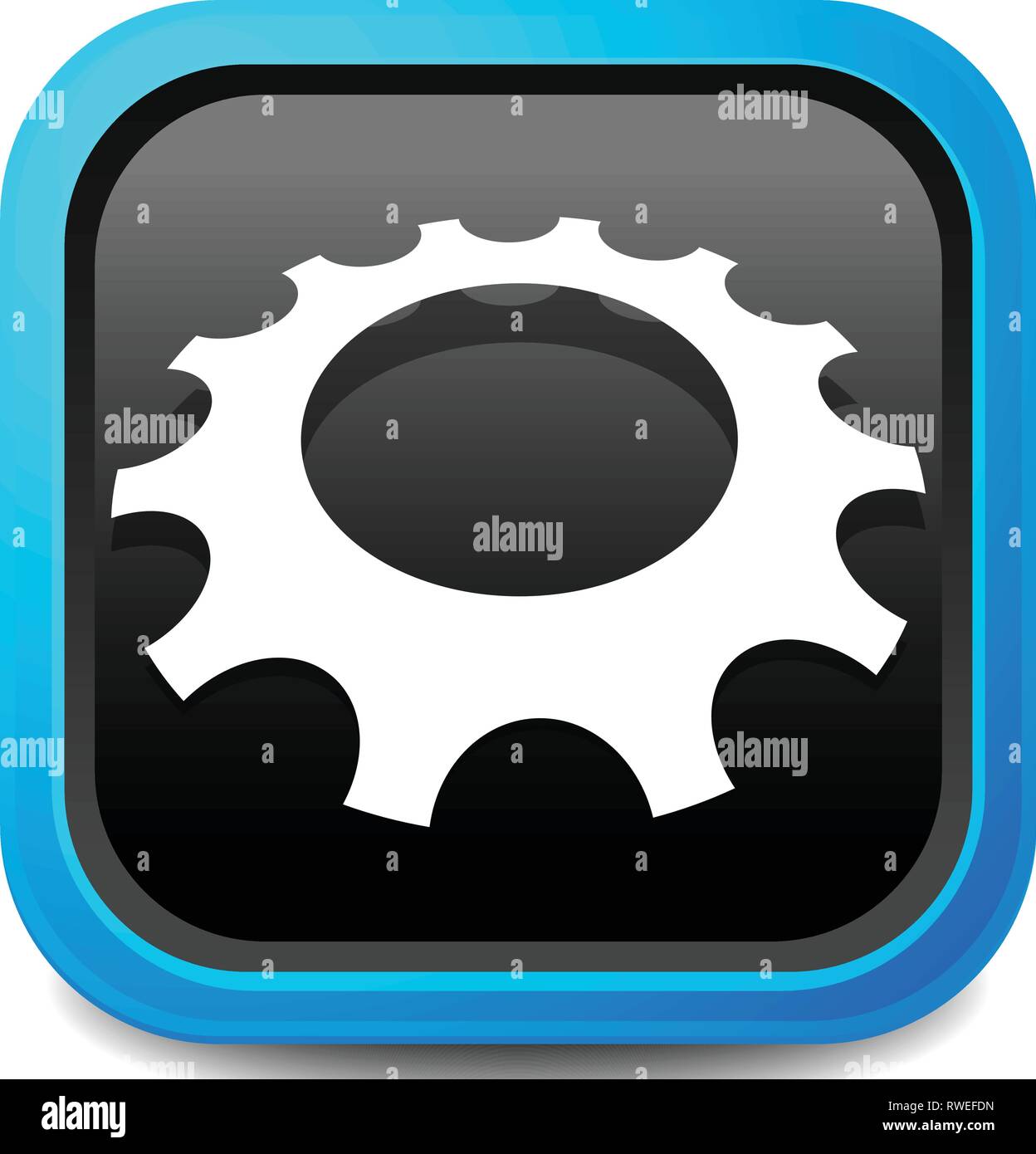 Gear, cogwheel icon for repair, developement and such themes Stock ...