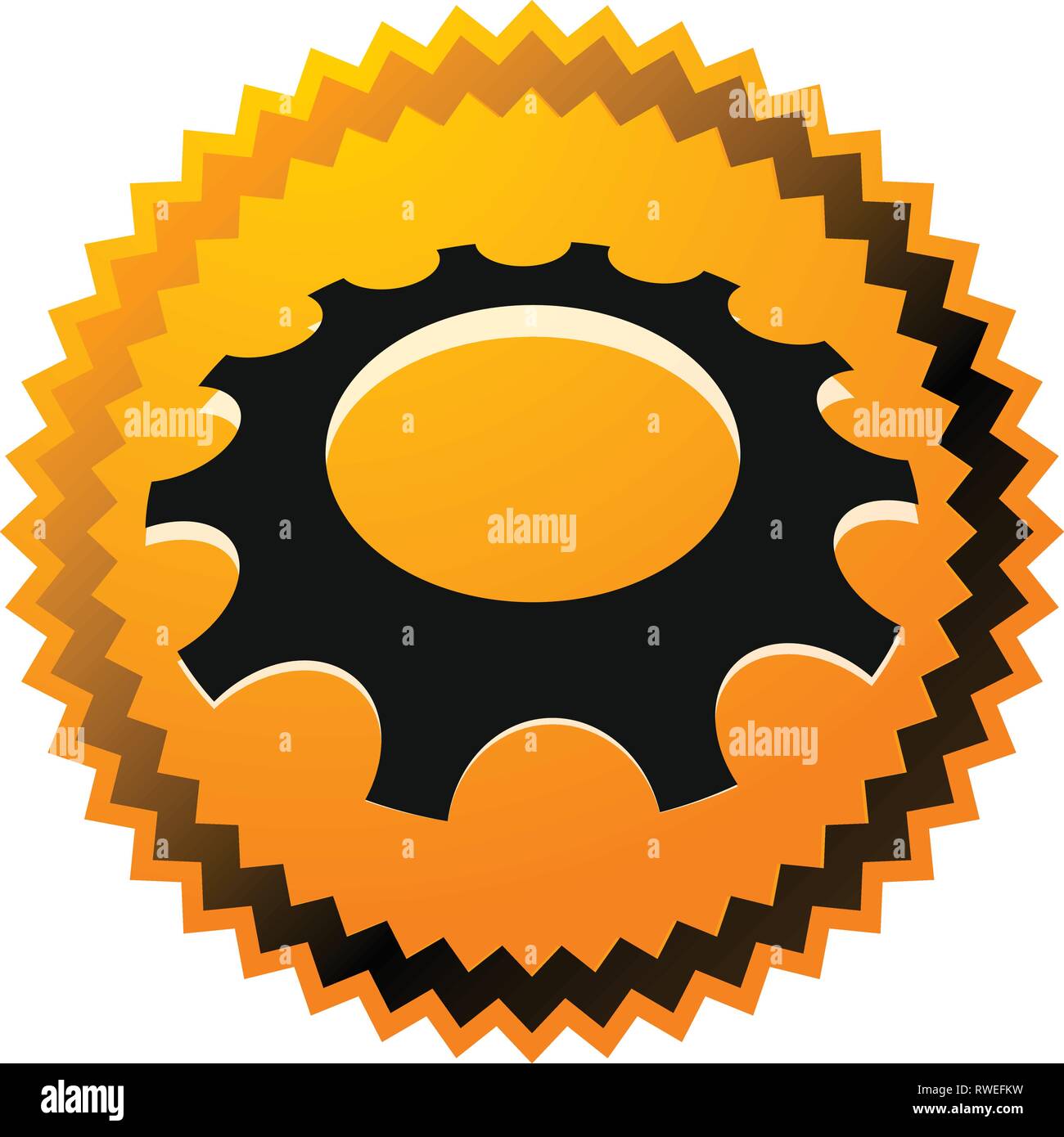 Gear, cogwheel icon for repair, developement and such themes Stock ...