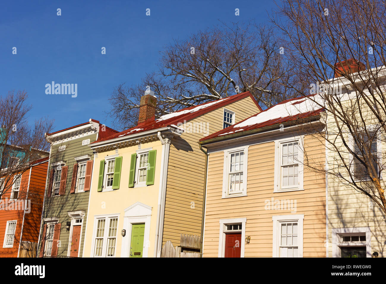 Georgetown neighborhood row houses hi-res stock photography and images ...