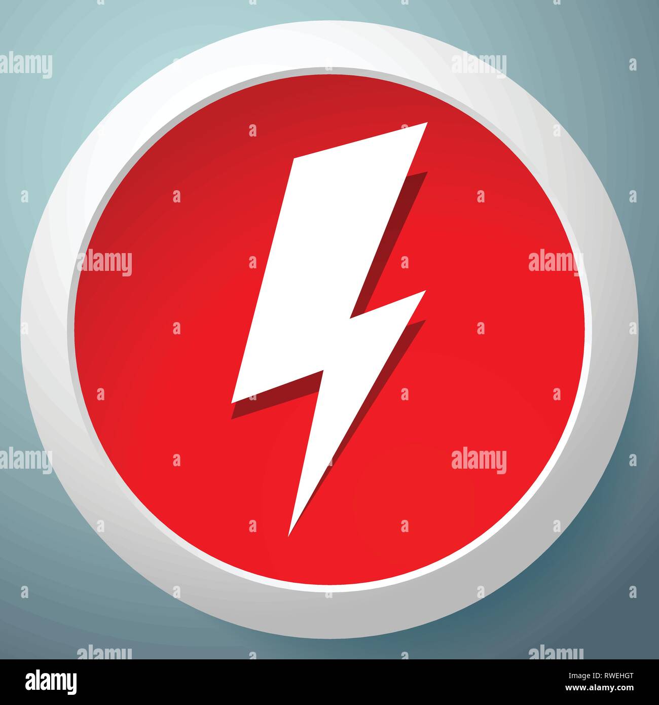 Icon with spark, lighting bolt symbol for electrical themes Stock ...