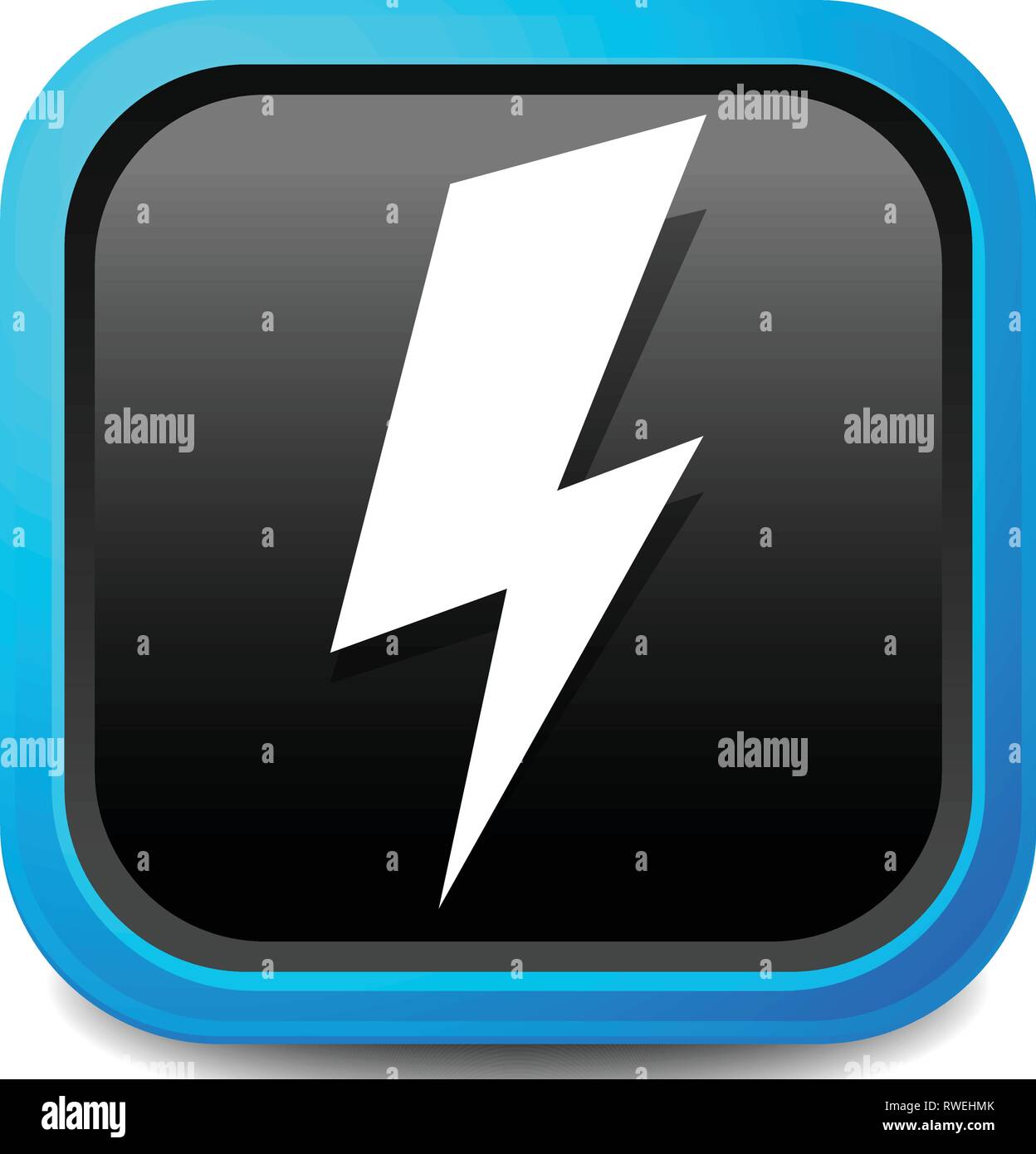 Icon with spark, lighting bolt symbol for electrical themes Stock ...