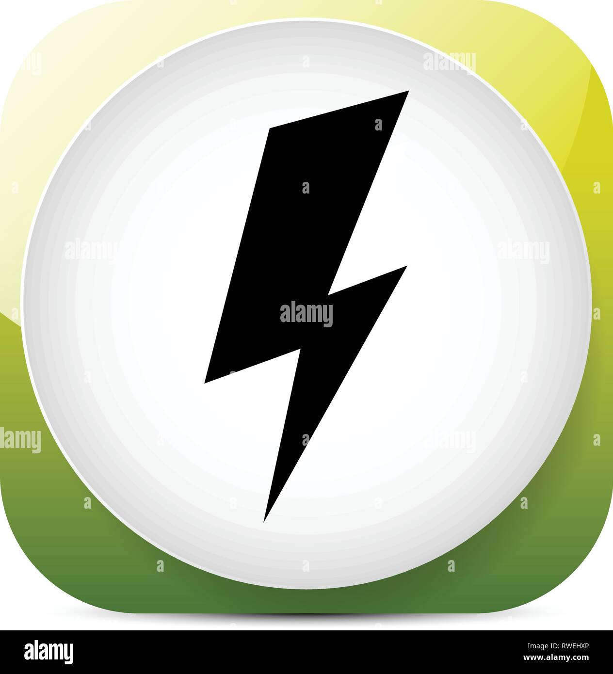 Icon with spark, lighting bolt symbol for electrical themes Stock ...