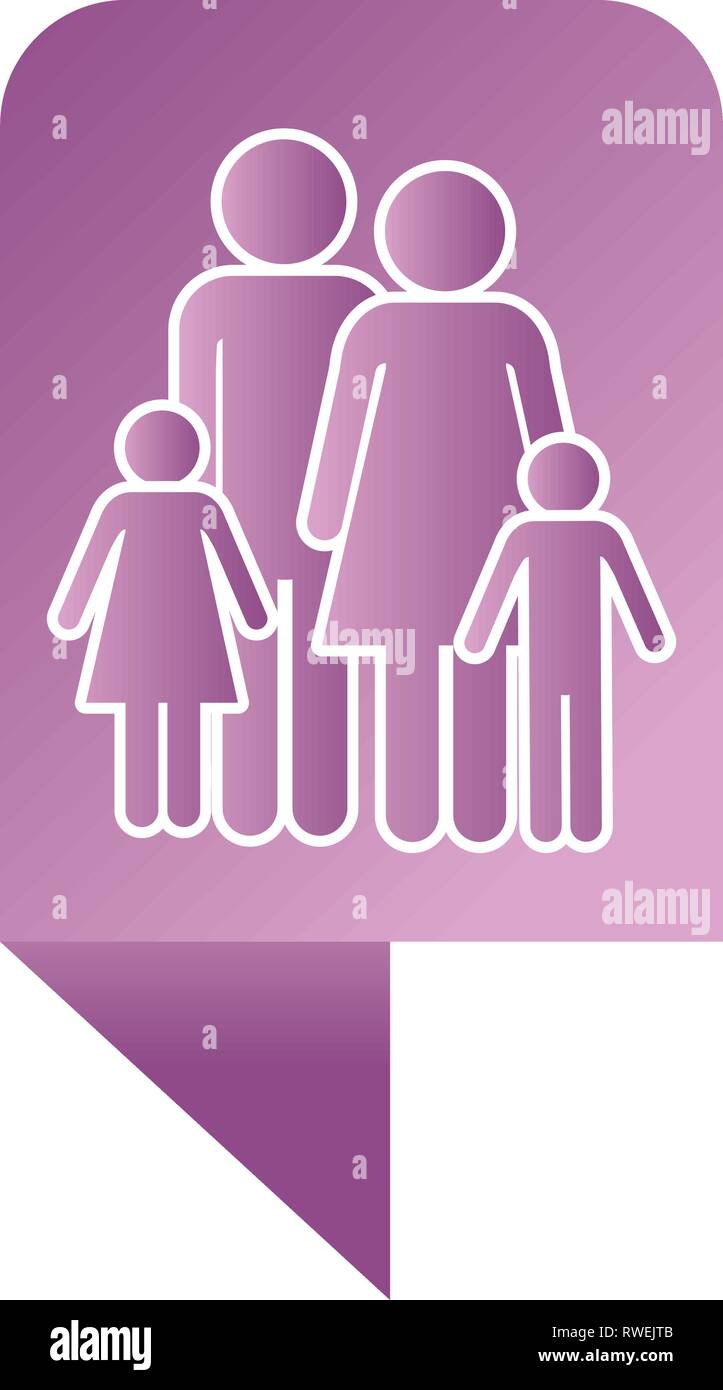 family pictogram cartoon Stock Vector Image & Art - Alamy