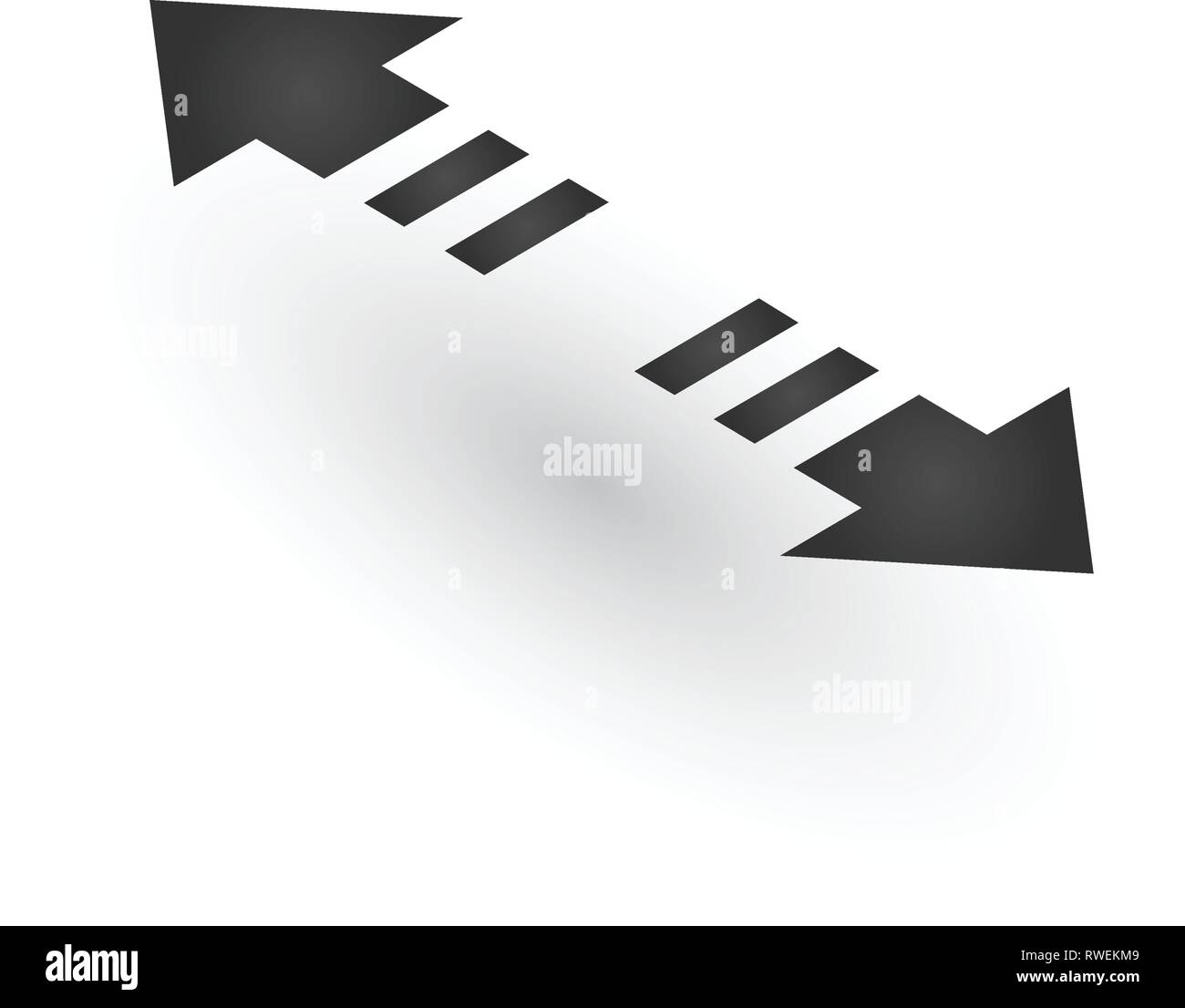 Direction sign shows two Stock Vector Images - Alamy