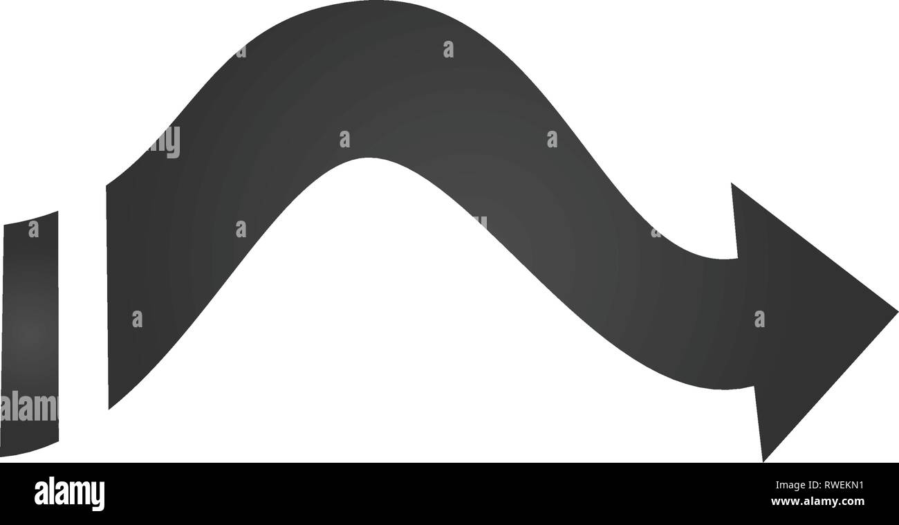 wavy arrow icon. Change dirrection icon for website design and apps ...