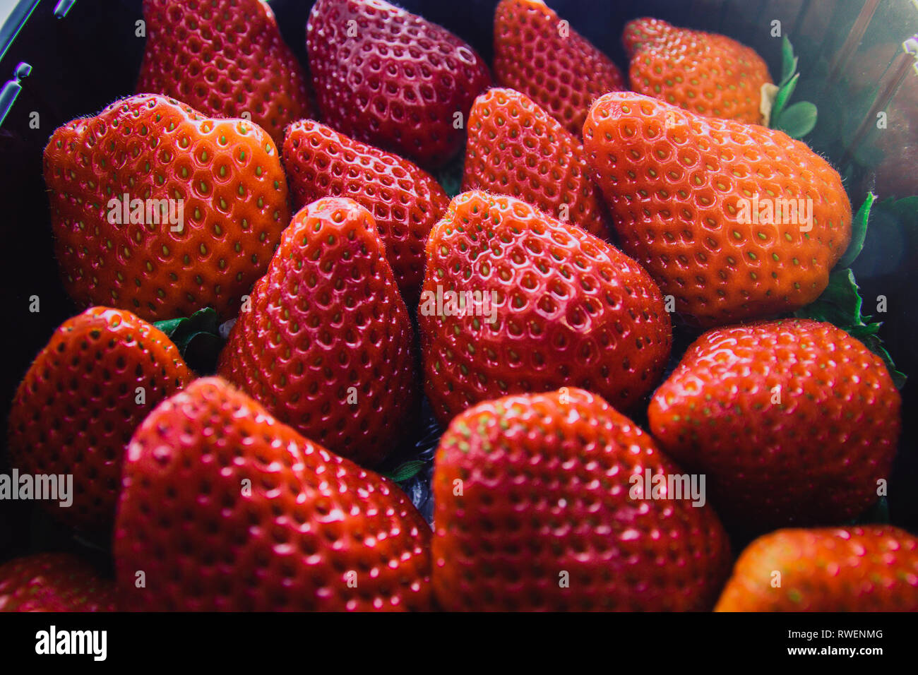 Multicolored strawberries background. Strawberry. Food background ...