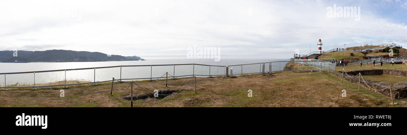 NIEBLA, CHILE - FEBRUARY 5, 2019: Cannons of the Niebla fort, Chile ...