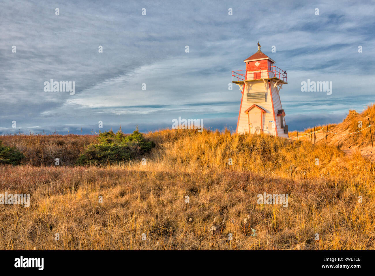 Covehead Lighthouse, Prince Edward Island National Park, Canada Stock ...