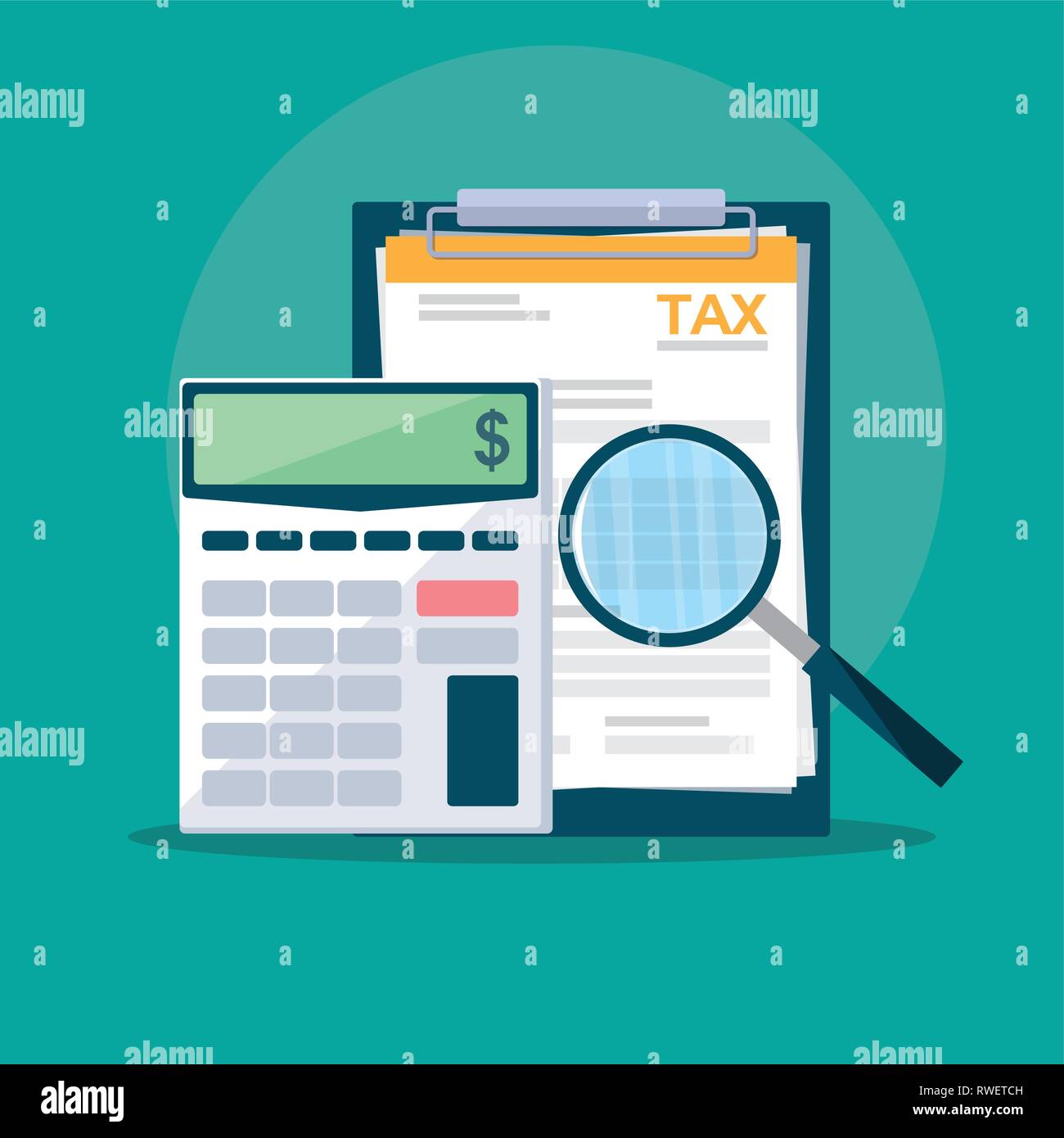 documents and office set items vector illustration design Stock Vector ...