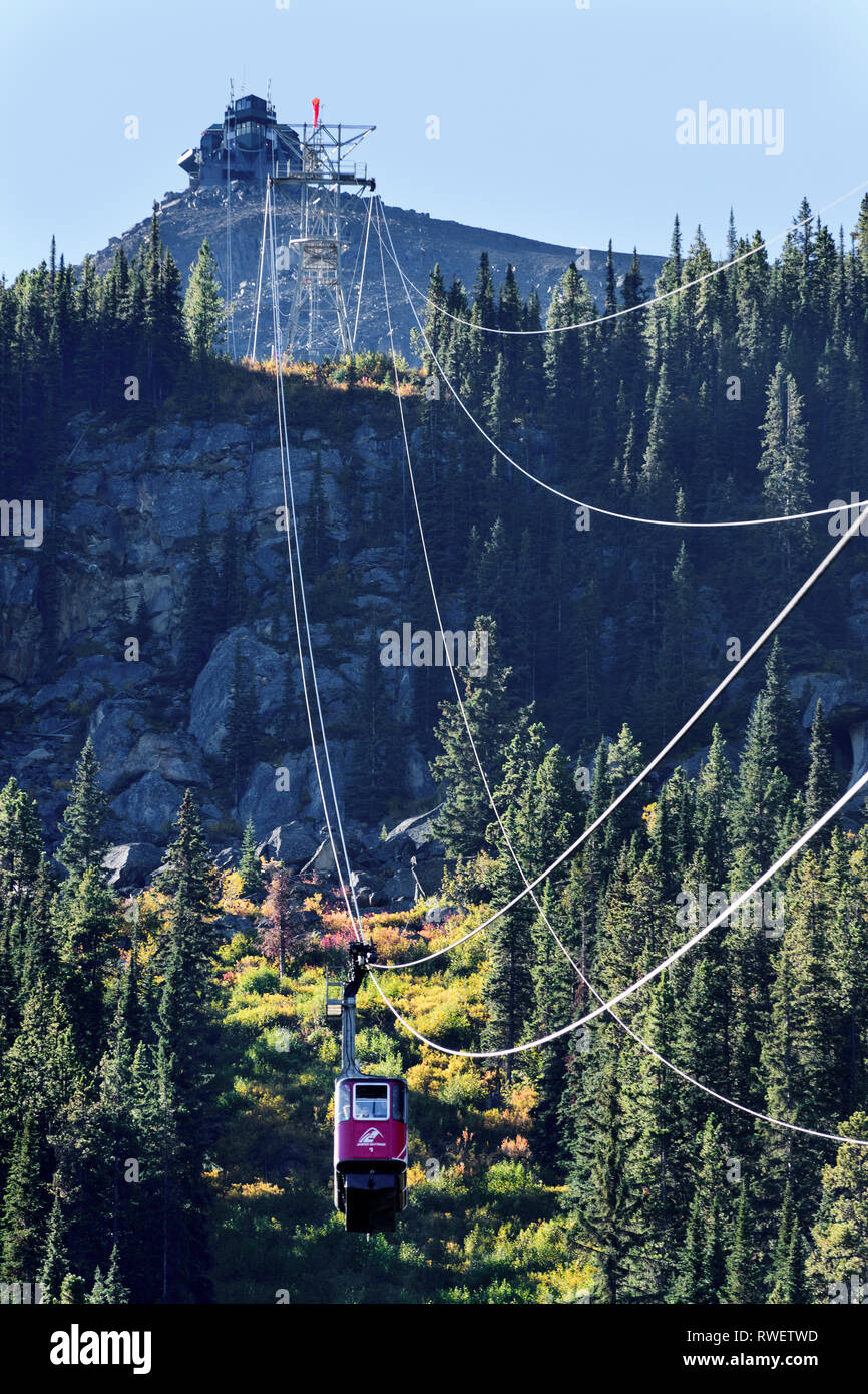 The Jasper Skytram on Whistlers Mountain in Jasper, Alberta Stock Photo ...