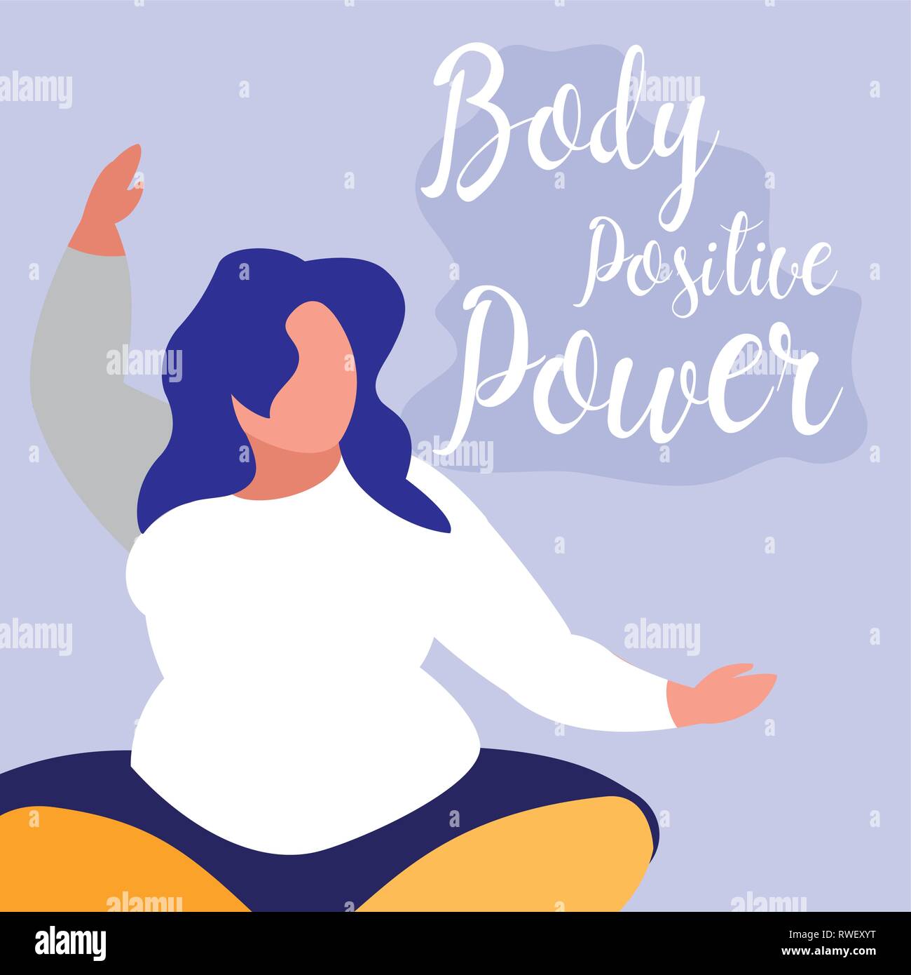 Overweight lady gym Stock Vector Images - Alamy