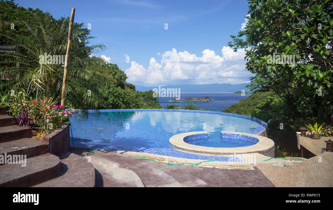 Infinity Pool and Sea View at Resort - Tugawe Cove - Caramoan ...
