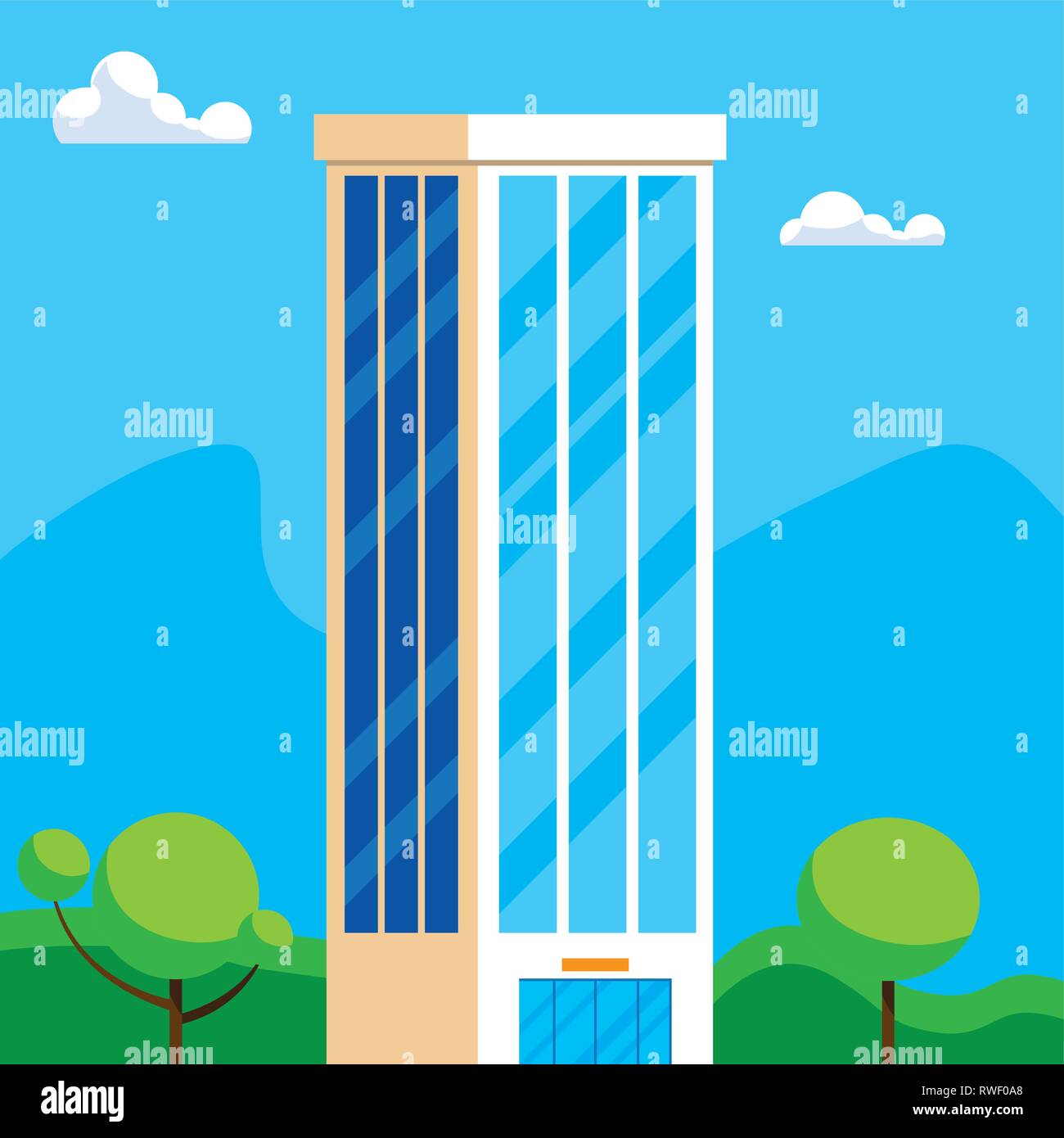 Scenic city scape Stock Vector Images - Alamy