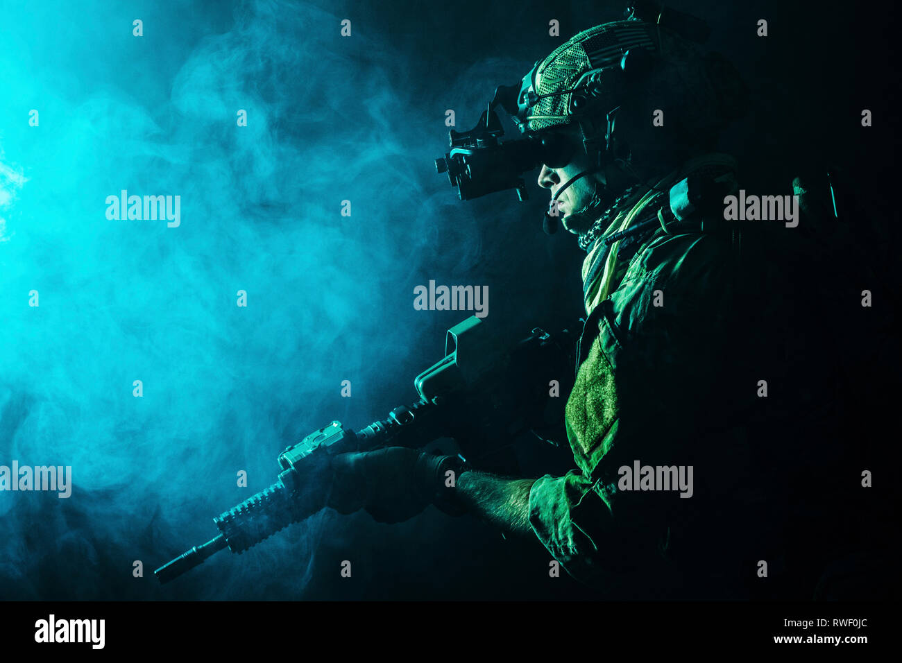 Army Ranger in field Uniforms Stock Photo - Alamy