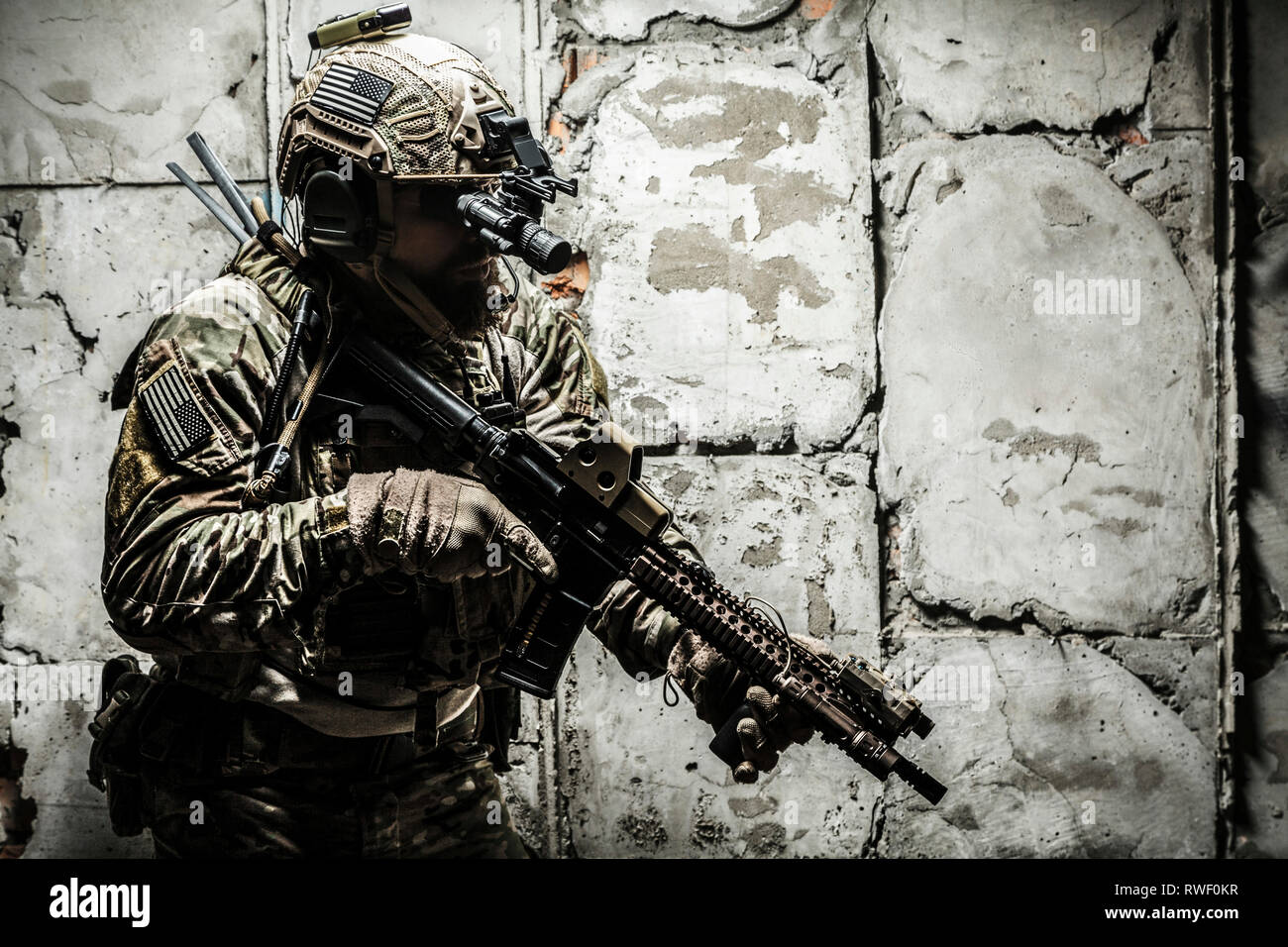 Army Ranger in field Uniforms Stock Photo - Alamy