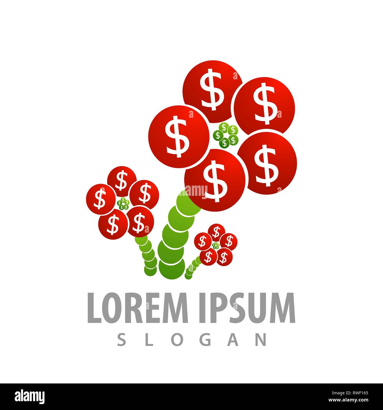 Money tree logo concept design. Symbol graphic template element Stock ...