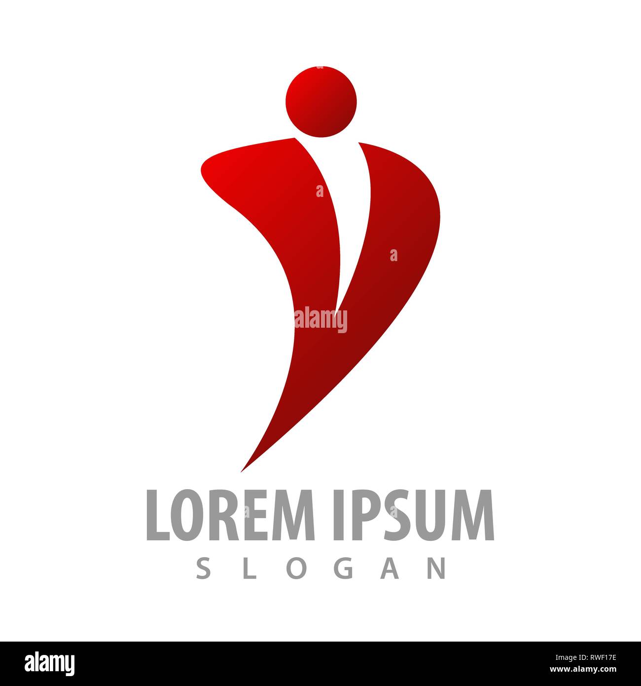 abstract businessman character logo concept design. Symbol graphic ...