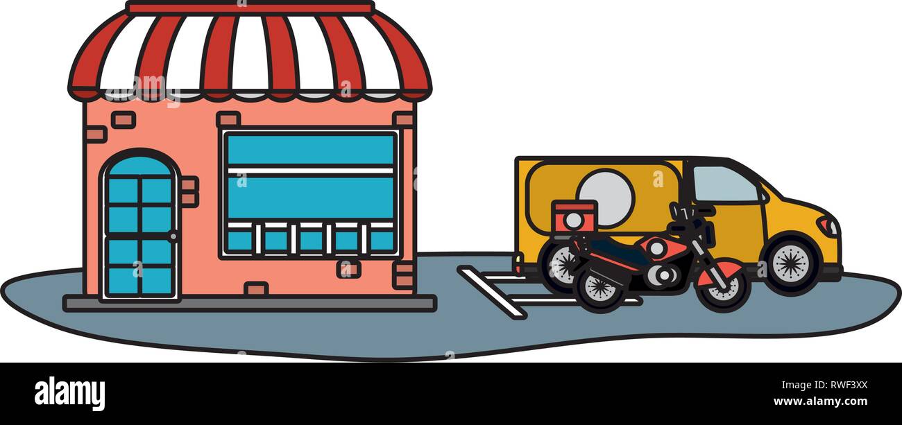 shopping store cartoon Stock Vector Image & Art - Alamy