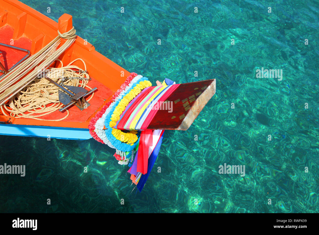 Wooden boat bow detail hi-res stock photography and images - Alamy