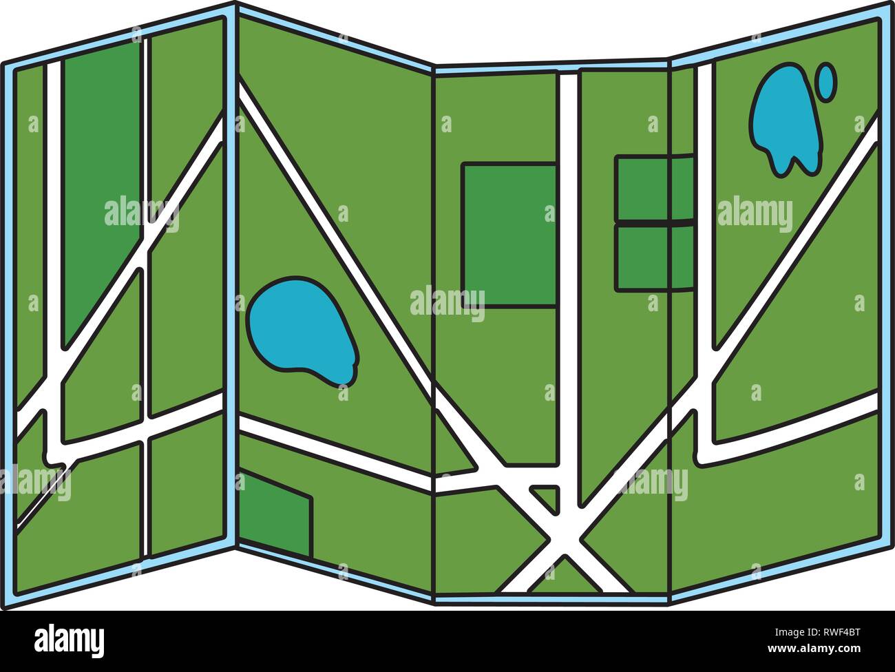 gps map cartoon Stock Vector Image & Art - Alamy