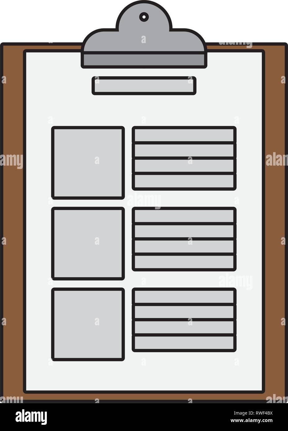 documents paper cartoon Stock Vector Image & Art - Alamy