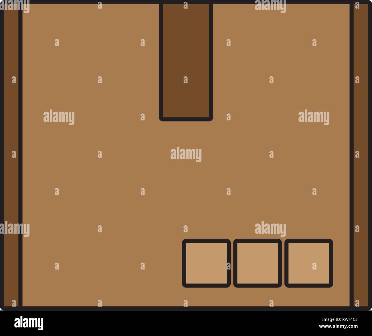 paperboard box cartoon Stock Vector Image & Art - Alamy