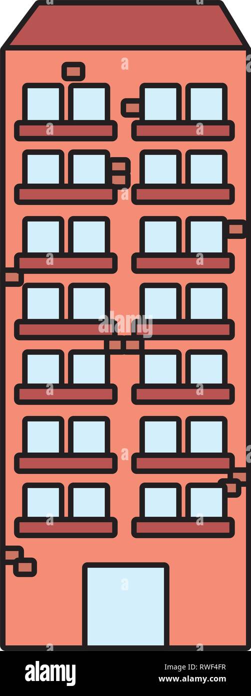 urban building cartoon Stock Vector Image & Art - Alamy