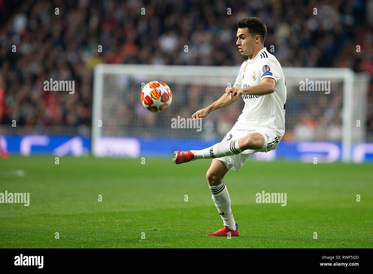 Real Madrid CF's Sergio Reguilon during UEFA Champions League match ...