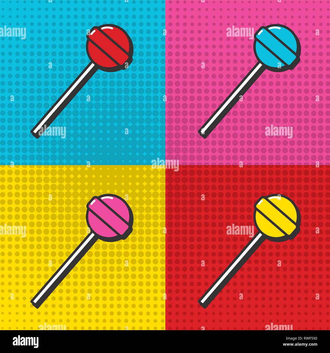 pop art concept cartoon Stock Vector Image & Art - Alamy