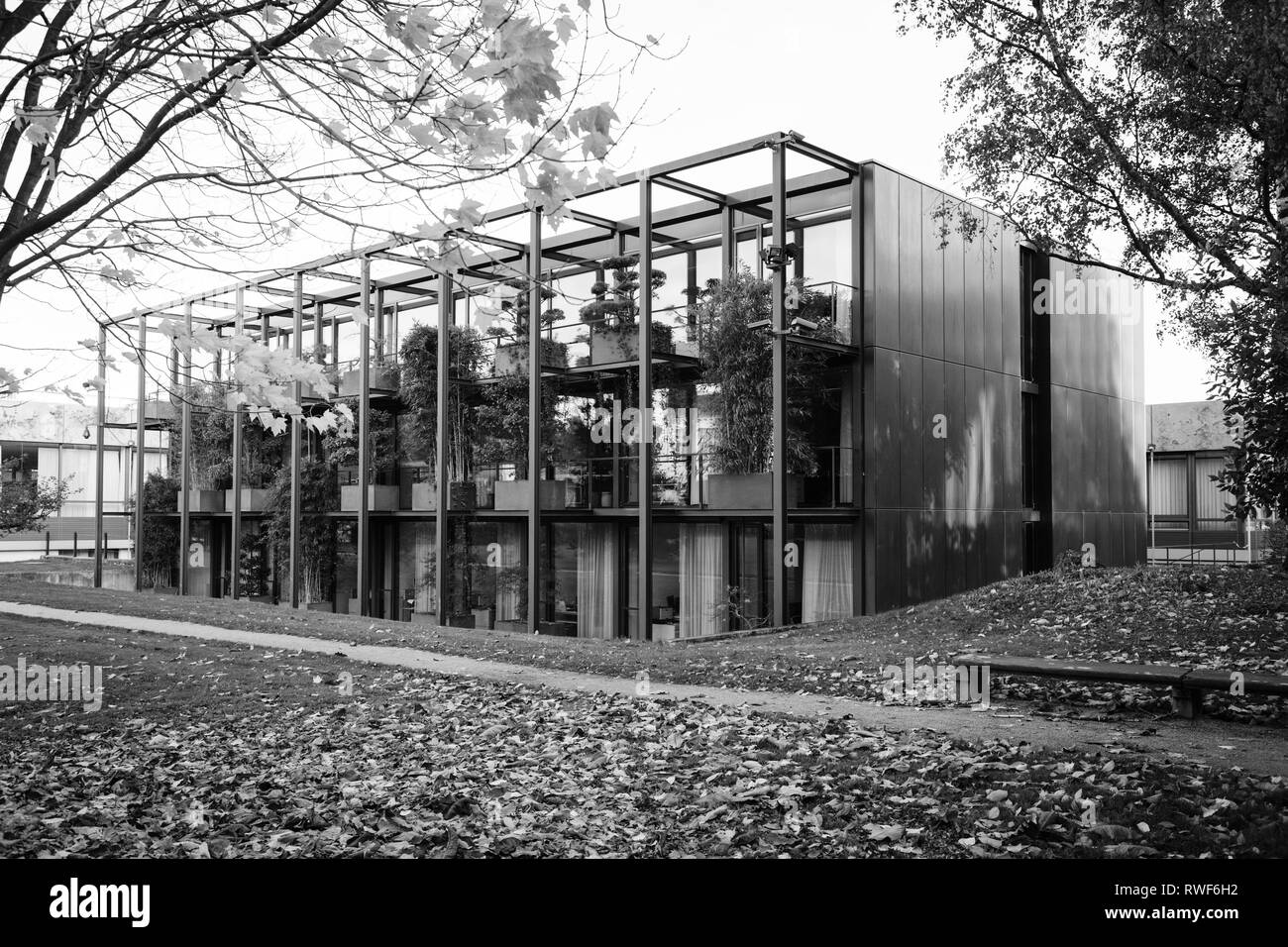 Karlsruhe, Germany - Oct 29, 2017: Side view of Federal Constitutional ...