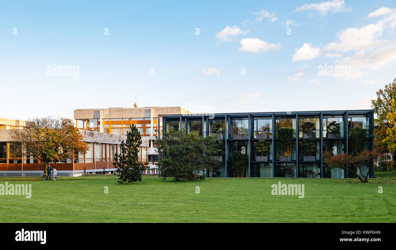Karlsruhe, Germany - Oct 29, 2017: Facade of Federal Constitutional ...
