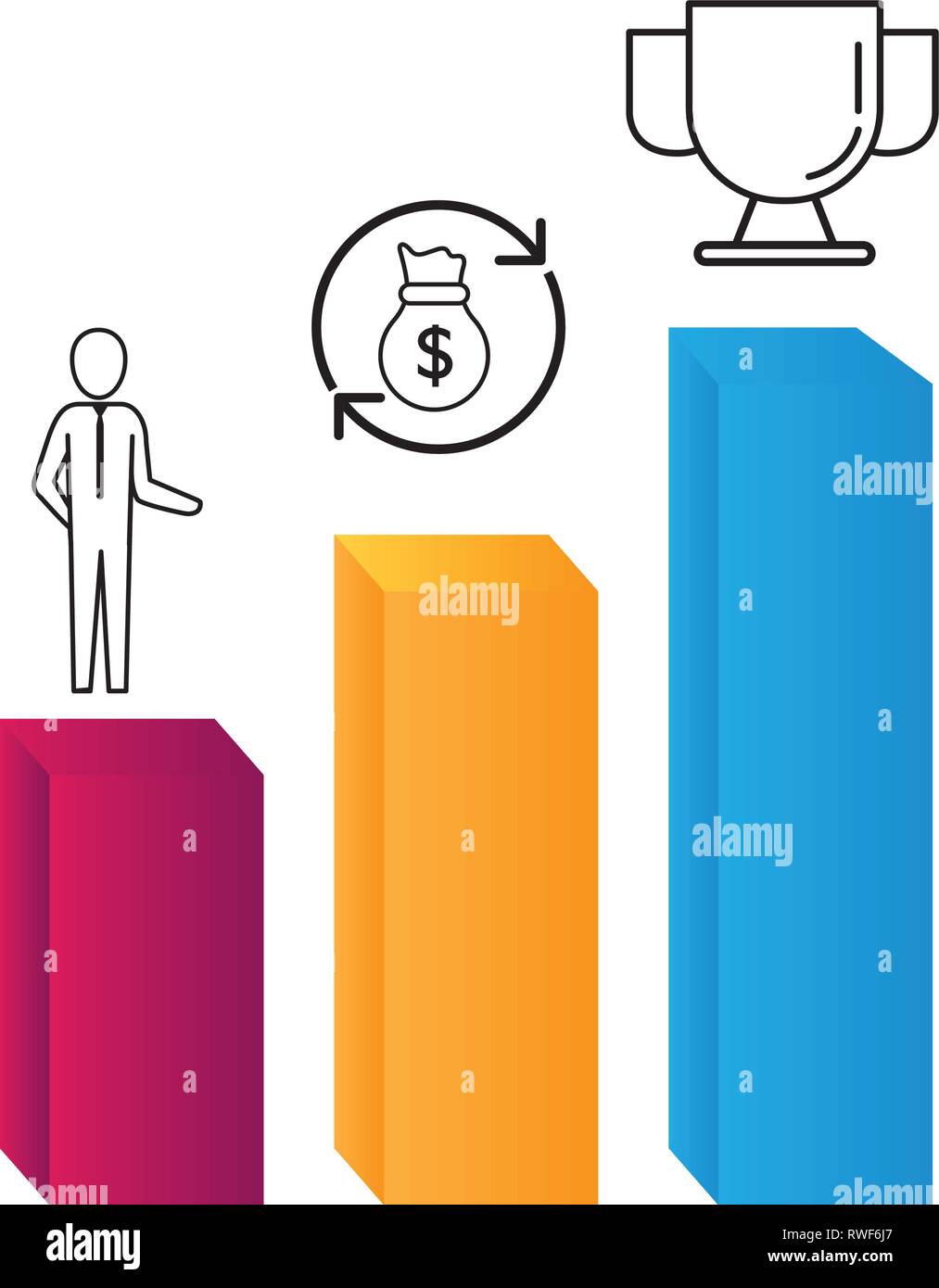 statistics graphics cartoon Stock Vector Image & Art - Alamy