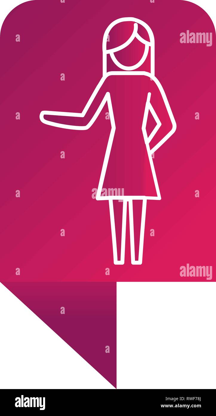woman pictogram cartoon Stock Vector Image & Art - Alamy
