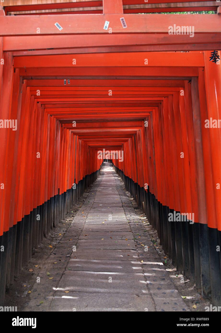 Japanese shrine roof details with black and red carvings background ...