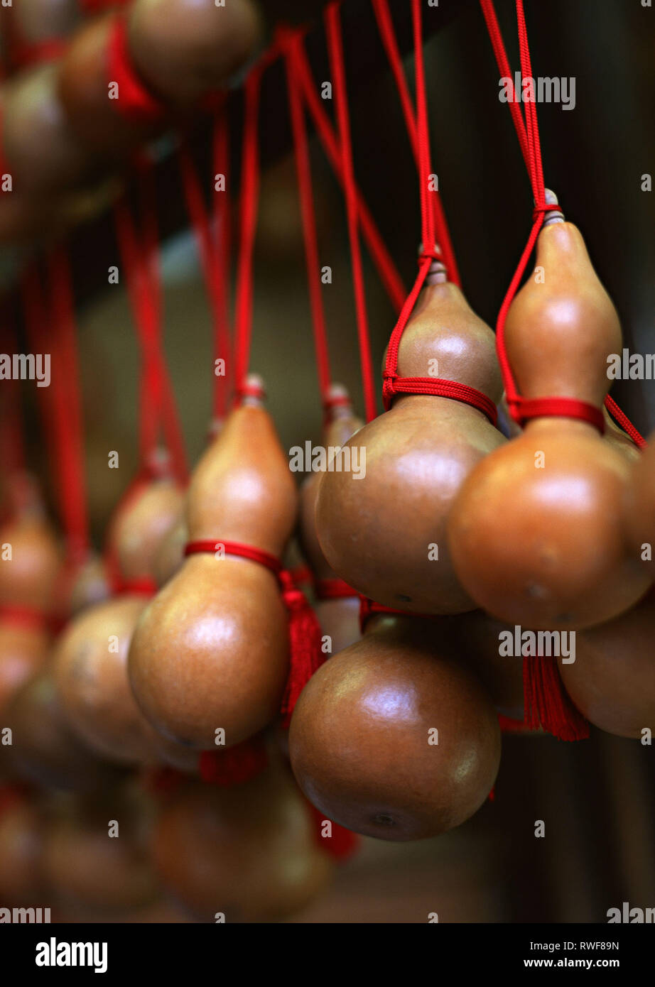 Lucky gourds (hyoutan) for sale in japan background Stock Photo - Alamy