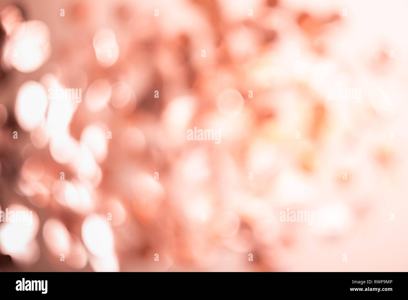 White and coral bokeh lights. Abstract blurred light background Stock ...