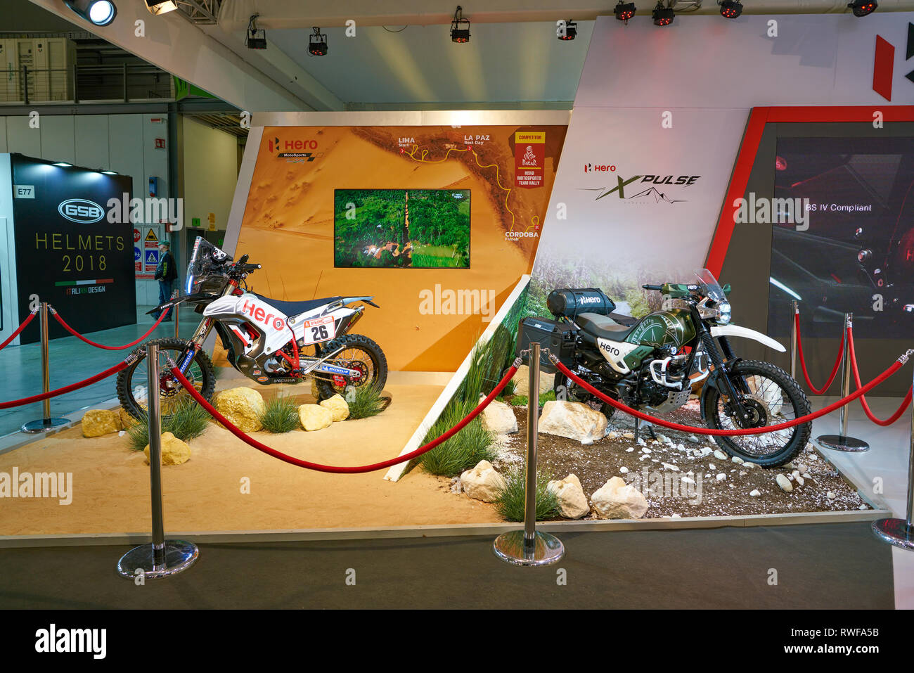 Motorbike exhibition hall hi-res stock photography and images - Alamy