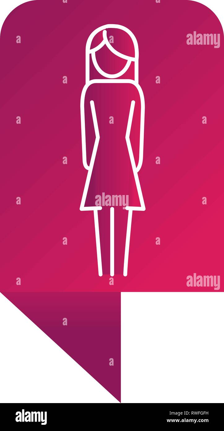 woman pictogram cartoon Stock Vector Image & Art - Alamy