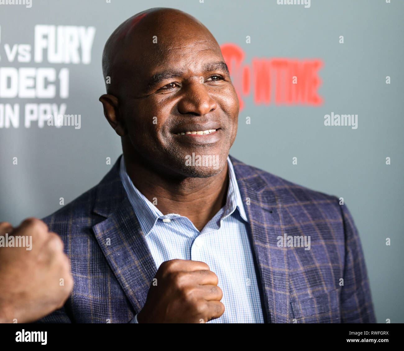 LOS ANGELES, CA, USA - DECEMBER 01: Boxer Evander Holyfield arrives at ...