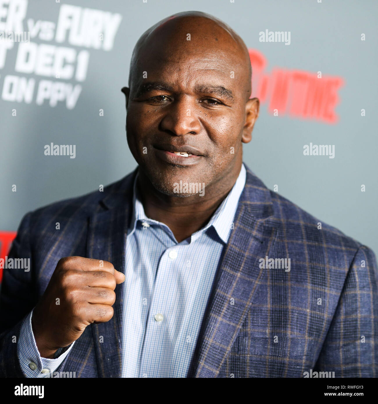 LOS ANGELES, CA, USA - DECEMBER 01: Boxer Evander Holyfield arrives at ...