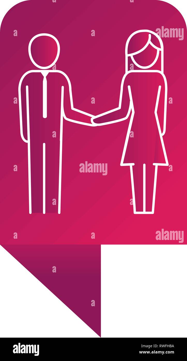 couple pictogram cartoon Stock Vector Image & Art - Alamy