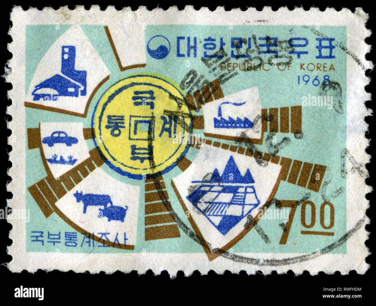 Postage Stamp South Korea High Resolution Stock Photography and Images ...