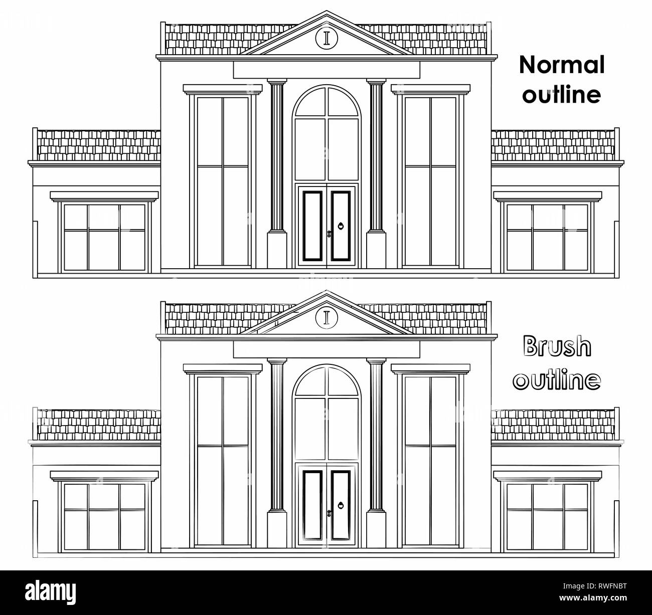 Normal with roof Stock Vector Images - Alamy