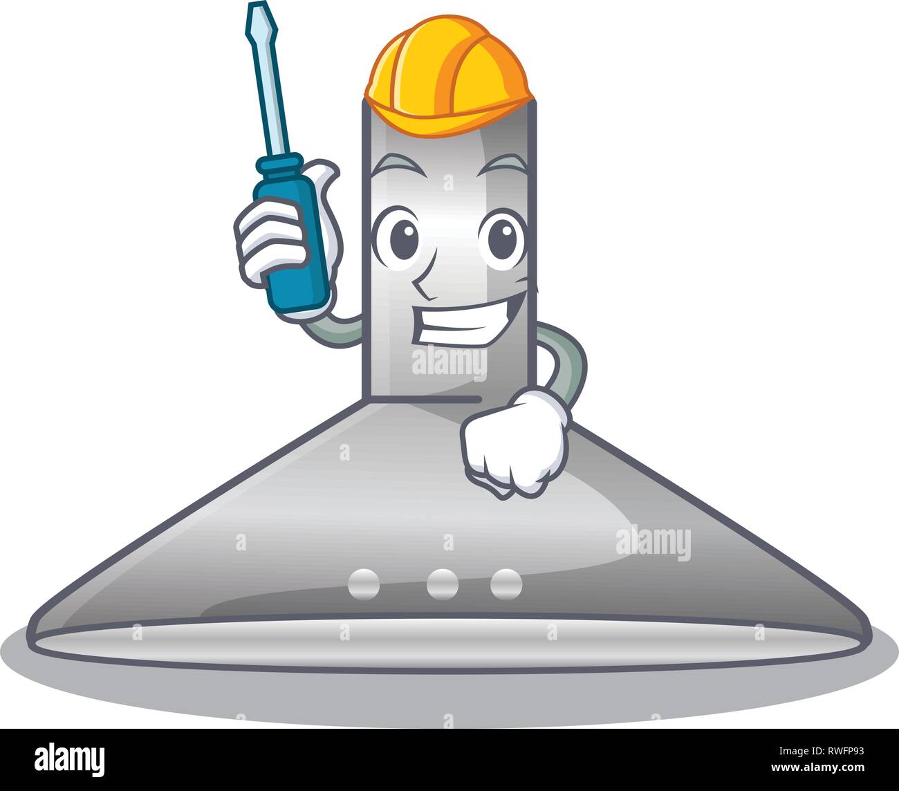 Automotive kitchen hood cartoon the for cooking vector illustration ...
